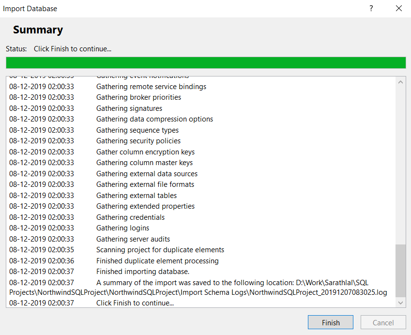Create A Database Project From Existing Sql Database 9840